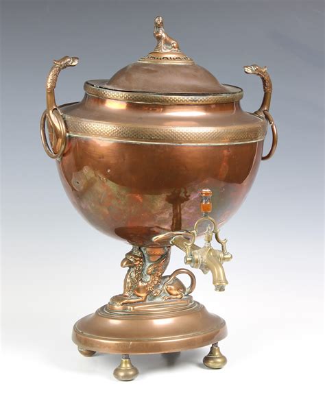 Lot A George Iii Copper Samovar