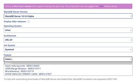 MariaDB 10 9 Quick Peek