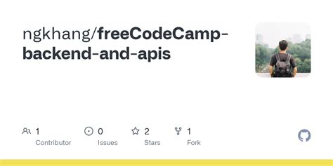 Github Ngkhangfreecodecamp Backend And Apis