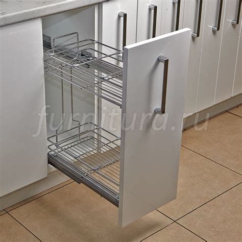 Бутылочница Hafele Cristal 200 мм 2 яруса металлический пруток без направляющих