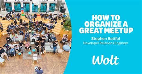 How To Organize A Great Tech Meetup Wolt Careers