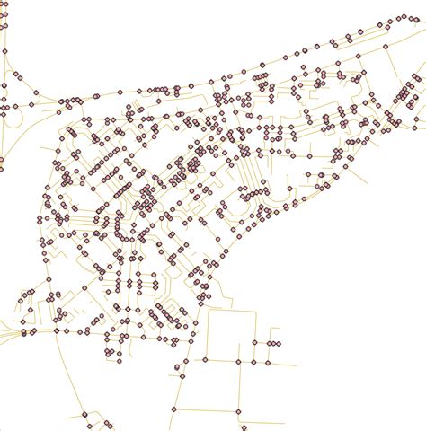 find intersections of roads in qgis geographic information systems