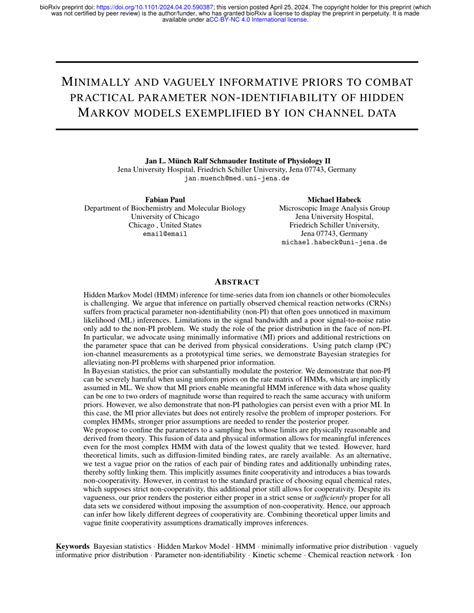 Pdf Minimally And Vaguely Informative Priors To Combat Practical