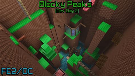 Obby Creator Blocky Peaks Dev Day 2 Youtube