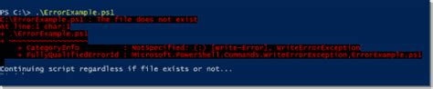 Stop Or Exit A PowerShell Script When It Errors Sysops