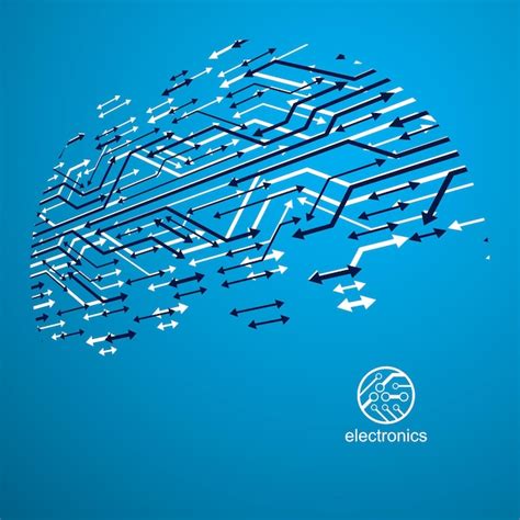 Premium Vector Vector Circuit Board With Electronic Components Of Technology Device Computer