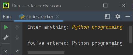Python Input Function