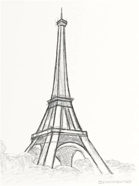 Eiffel Tower Quick Sketch Eiffel Tower Drawing Eiffel Tower Art Drawings Simple