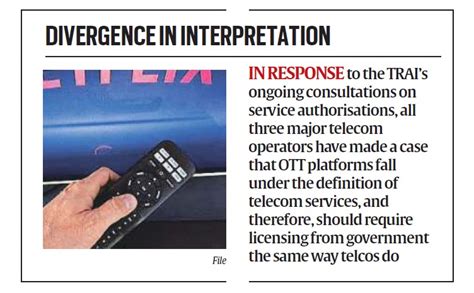 Broad Definitions In Telecom Act Pit Telcos And Otts Against Each Other Yet Again Business
