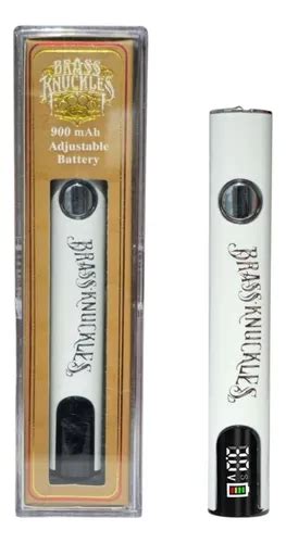 Vaporizador Premium Led Brass Knuckles 900mah Para Cartridge White