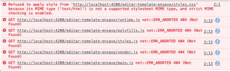 Refused To Apply Style From Because Its Mime Type Texthtml Is Not A Supported Stylesheet