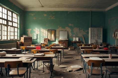 Premium Photo The Mysterious Empty School Classroom Unraveling The
