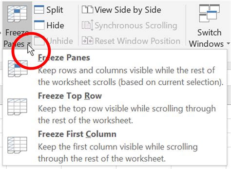 excel freeze panes 01 the software pro