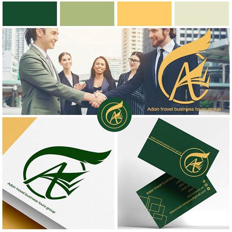 طراحی لوگو و کارت ویزیت برند گروه تورهای تجاری آدان Adan Travel