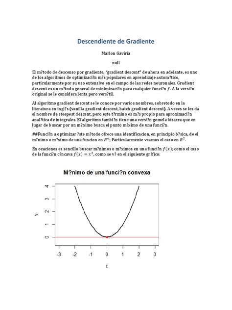 Gradiente Descendiente Pdf Degradado Vector Euclidiano