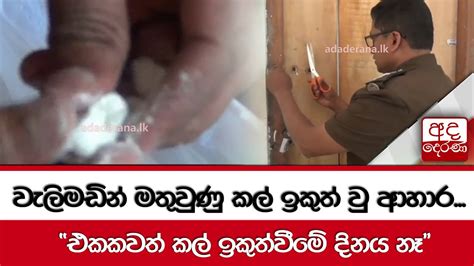 වැලිමඩින් මතුවුණු කල් ඉකුත් වු ආහාර එකකවත් කල් ඉකුත්වීමේ දිනය නෑ Youtube