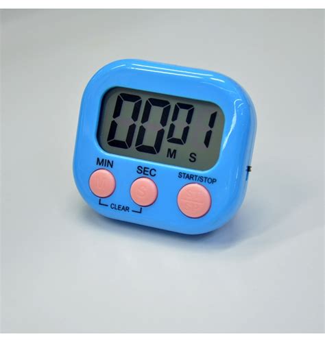 주방 요리 베이킹 카운트다운 알람 시계 타이머 파란색 티몬