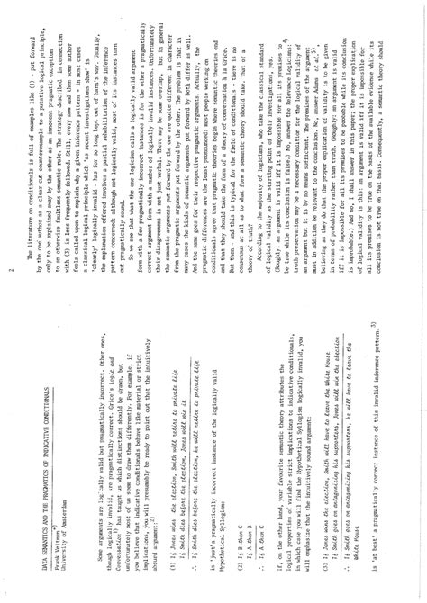 Pdf Data Semantics And The Pragmatics Of Indicative Conditionals