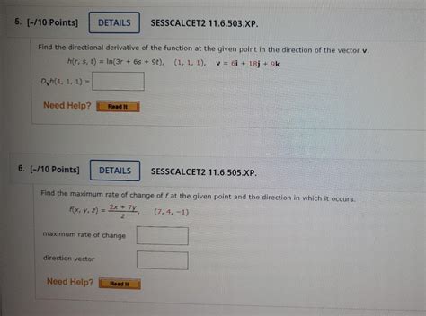 Solved Sesscalcet2 11 6 503 Xp Find The Directional