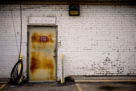 The Back Door This Was The Back Door To A Building I Don Flickr