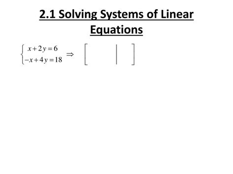 PPT Solving Systems Of Linear Equations PowerPoint Presentation Free Download ID