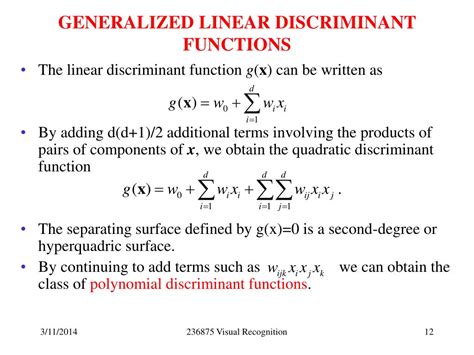 PPT LINEAR DISCRIMINANT FUNCTIONS PowerPoint Presentation Free Download ID 264710