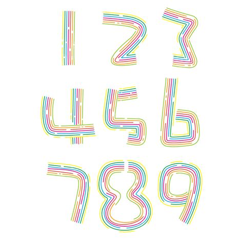 컬러 큐 트 아 트 숫자 19 색깔 장식 창의성 Png 일러스트 및 벡터 에 대한 무료 다운로드 Pngtree