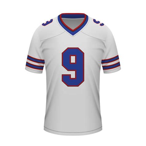 Premium Vector Realistic Football Away Jersey Buffalo Shirt Template