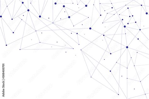Network Abstract Connection Isolated On White Background Network Technology Background With