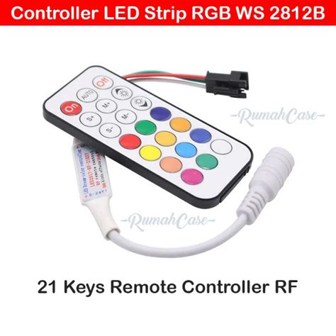 Jual Controller 21 Keys Remote Rf Led Strip Ws2812b Ws2811 Remot Modul
