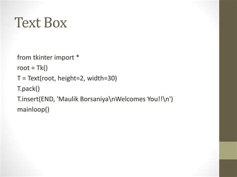 Python Extra Chapter Gui Maulik Borsaniya Ppt