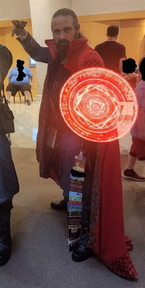 dr strange shield spell circle cosplay 3d holographic handheld