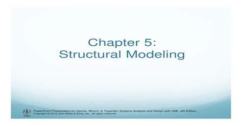 Chapter 5 Structural Modeling ~sschung