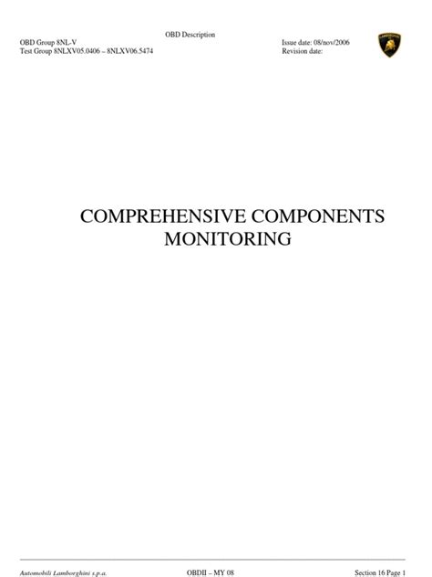 12 Comprehensive Components Monitoring Pdf Throttle Transmission