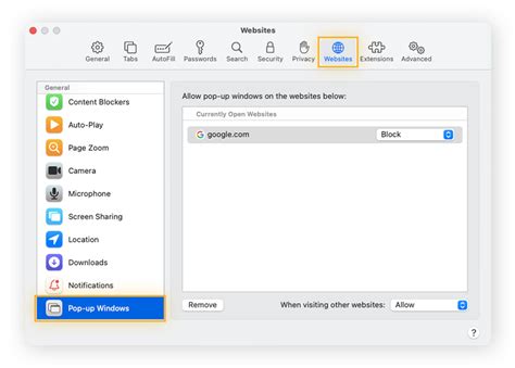 How To Allow Or Disable Pop Ups In Safari For Mac And Ios