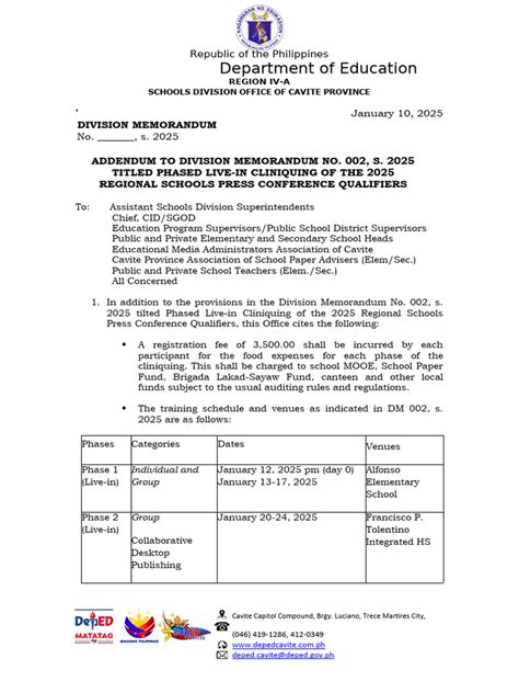 2025 Press Conference Training Pdf Government Philippines