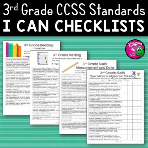 3rd Grade Ccss Math Standards Common Core Worksheets