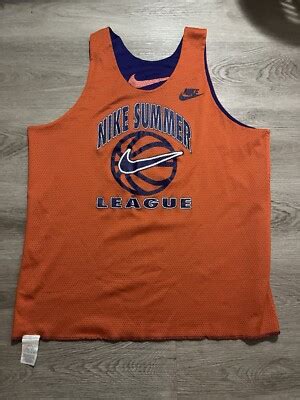 Rare Vintage Nike Nba Summer League 90s Reversible Basketball Jersey Sz