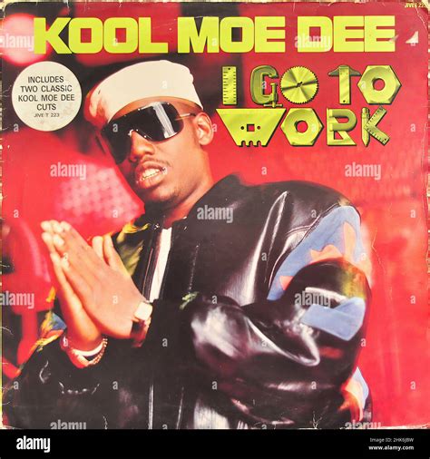Vintage Vinyl Record Cover Kool Moe Dee I Go To Work 1989 00001