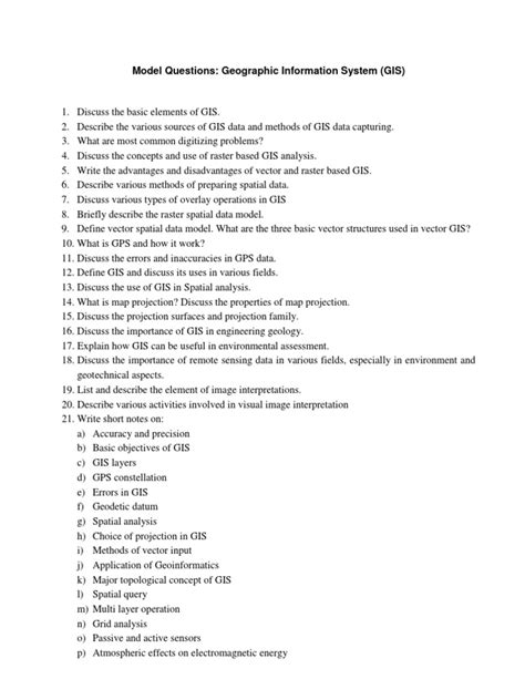 model questions gis 2070 pdf