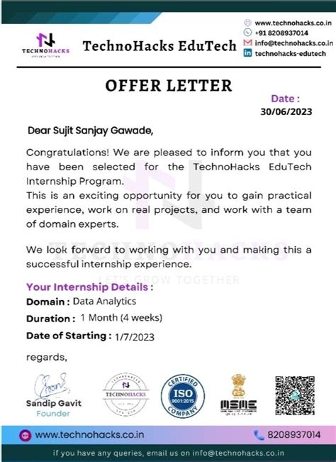 Sujit Gawade On Linkedin Opportunity Dataanalytics Statistician Intern Biostatistician