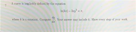 a curve is implicitly defined by the
