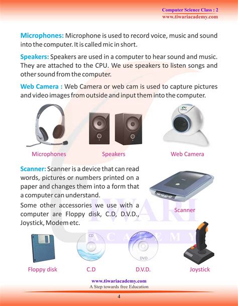 ncert solutions for class 2 computer science 2 parts of computer
