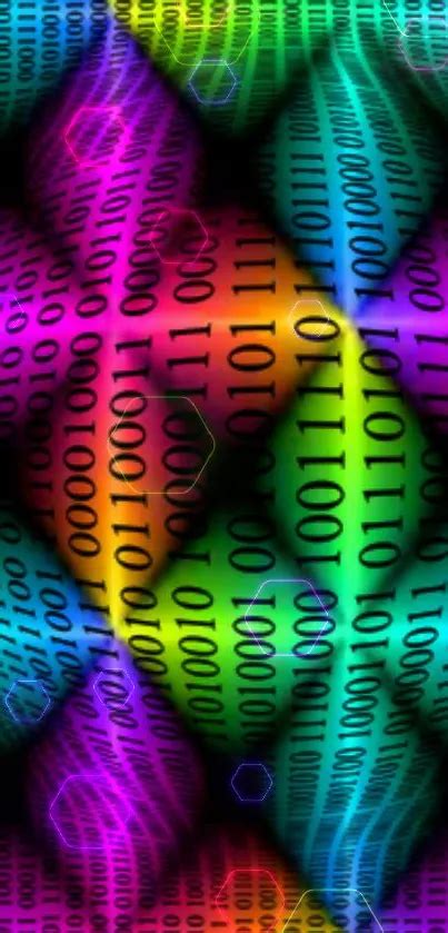 Vibrant Binary Code Pattern Free Download