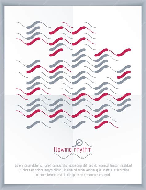 Premium Vector Abstract Wavy Lines Vector Illustration Graphic Template Advertising Poster