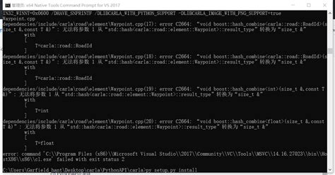 tons of warning and no error during make pythonapi and the carla dist directory is not created