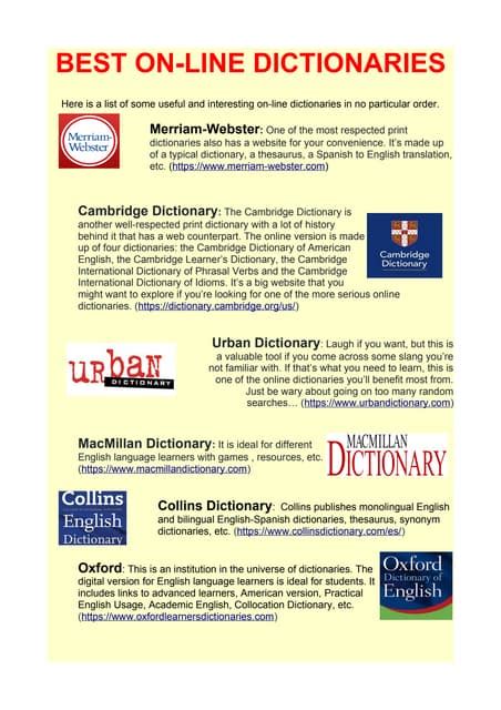 English Dictionaries Pdf