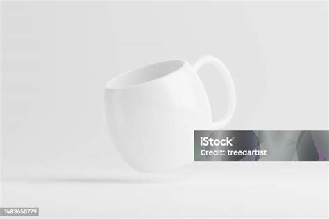 커피 차를 위한 세라믹 찻잔 컵 백색 공백 3d 렌더링 모형 0명에 대한 스톡 사진 및 기타 이미지 0명 공란 깨끗한 Istock