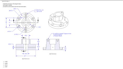 Solved QUESTION Create The Part Shown In The Diagram Chegg
