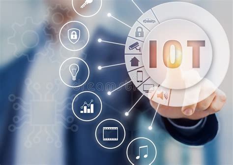 IOT Internet Of Things Technology With Connected Objects AR Interface Stock Photo Image Of